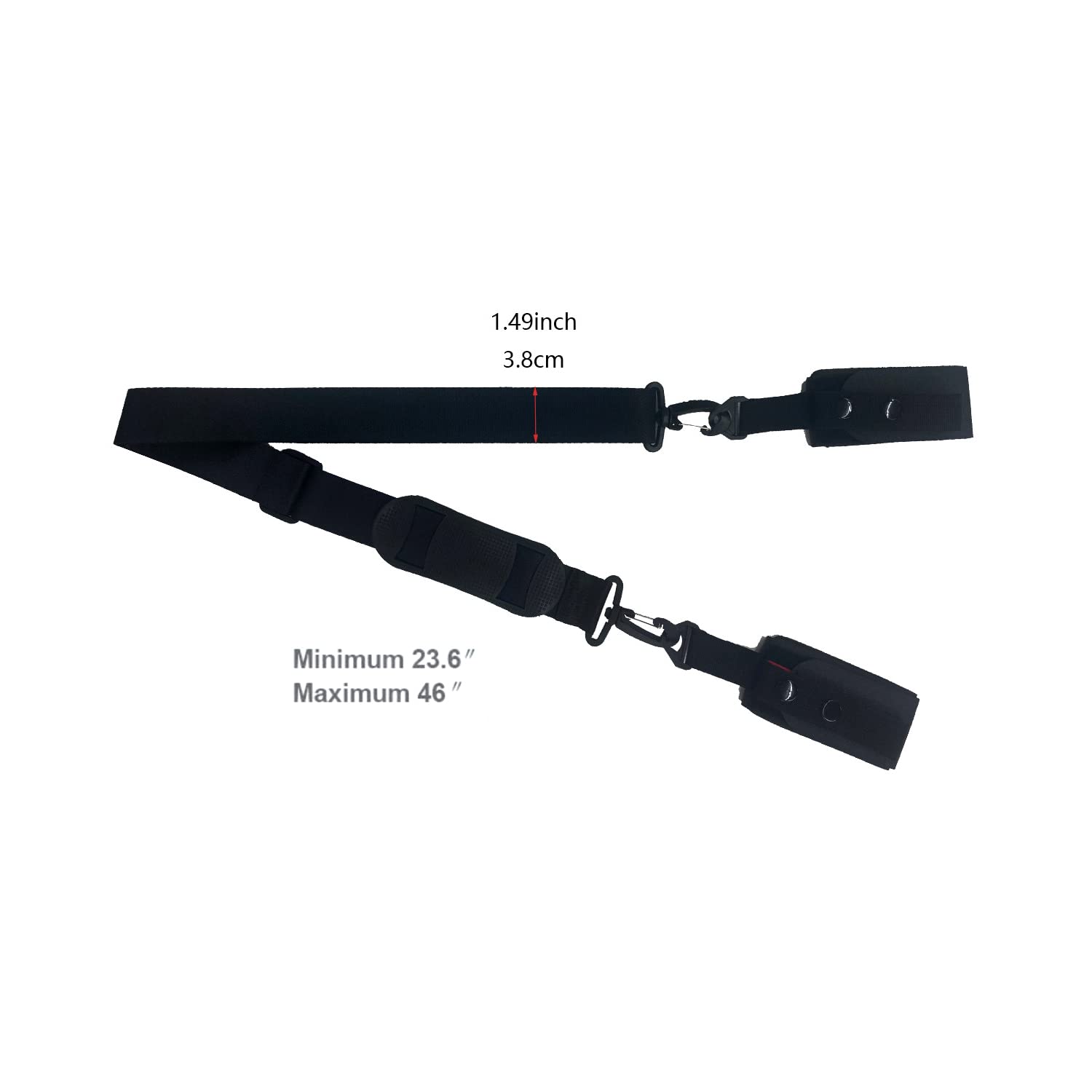 Ski Strap Shoulder Carrier and Ski Pole Carrier Strap – Adjustable Shoulder Sling with Cushioned Holder – Skiing Accessory for Ski Gear Travel Carrying