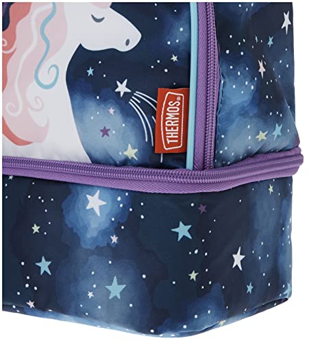 THERMOS Non-Licensed Dual Compartment Lunch Box, Space Unicorn