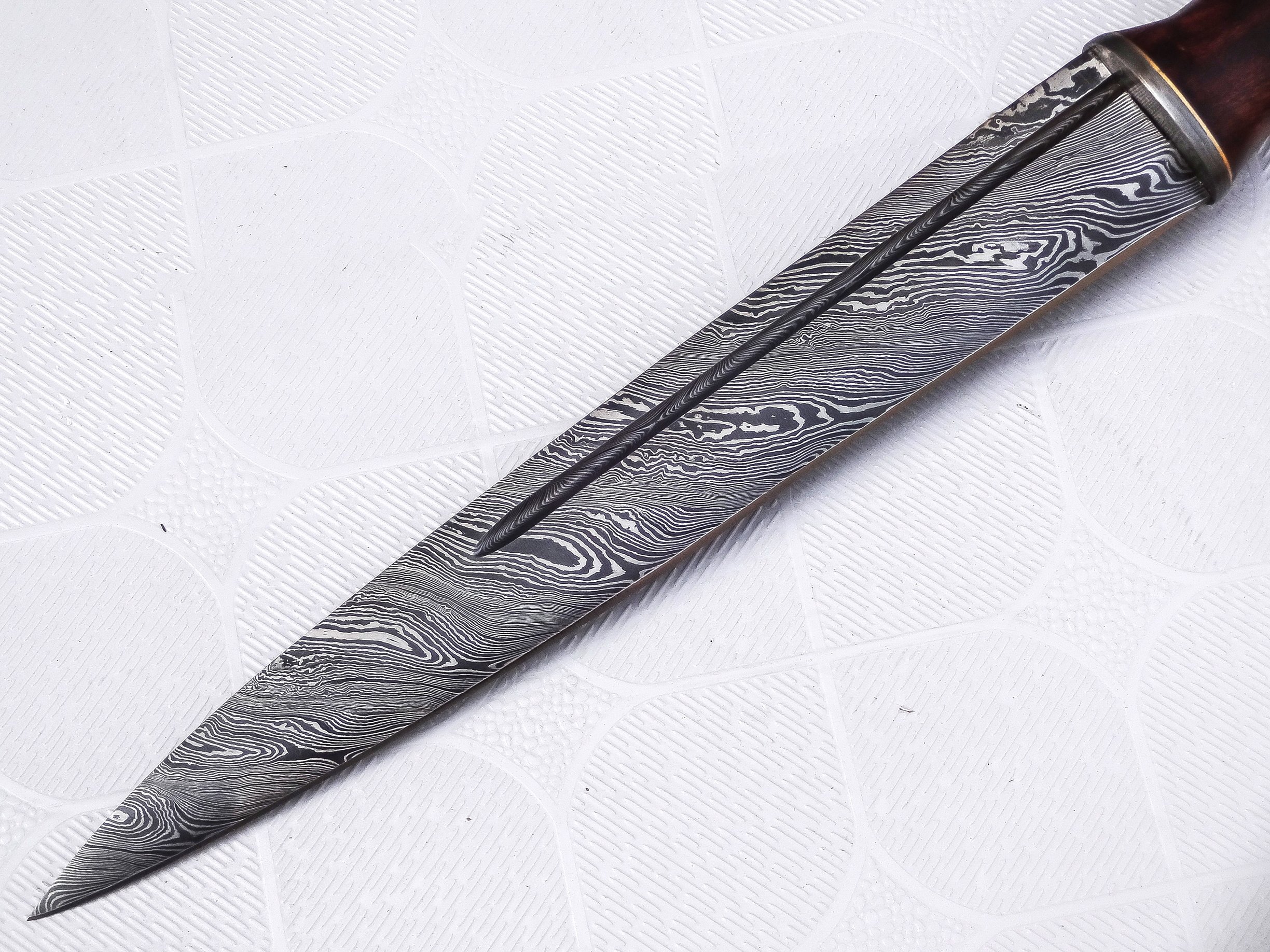 Poshland REG-212, Custom Handmade Damascus Steel 17 Inches Dirk Blade Knife (REG-212)