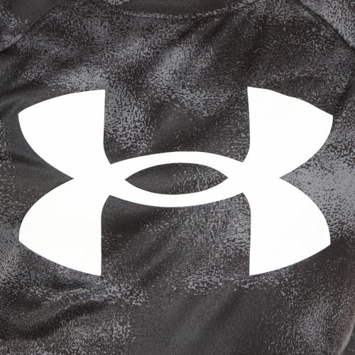 Under Armour Boys Tech Big Logo Printed Short-Sleeve T-Shirt, (007) Black / / White, Large