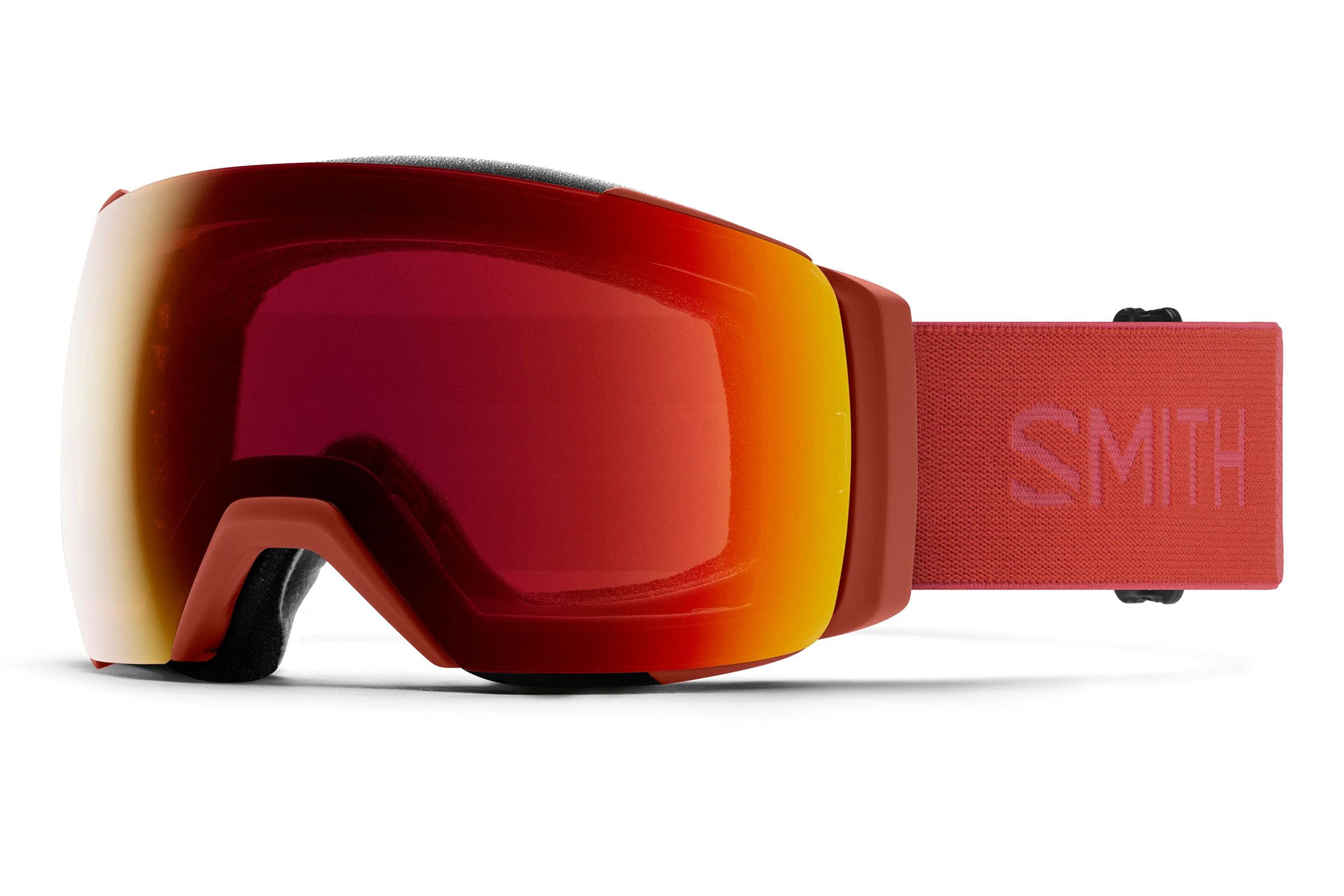 SMITH I/O MAG XL Asia Fit Snow Goggle - Clay Red | ChromaPop Sun Red Mirror + Extra Lens