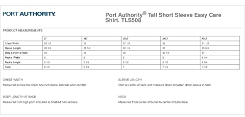 Port Authority Men's Tall Short Sleeve Easy Care Shirt 2XLT Bark