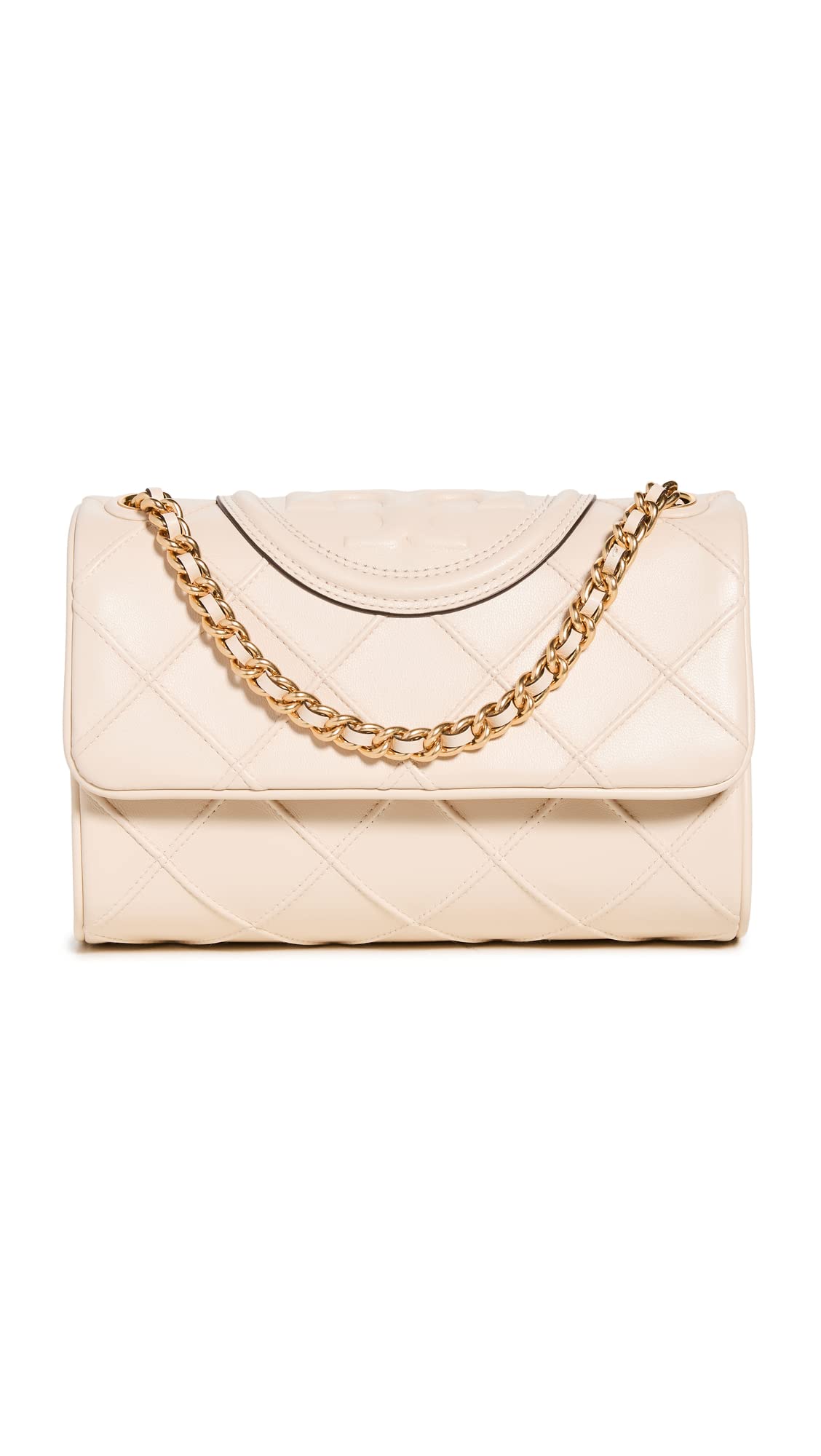 Tory Burch Women's Fleming Soft Small Convertible Shoulder Bag, New Cream, Off White, One Size