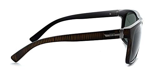 Optic Nerve ONE Ziggy Polarized Sunglasses: Matte Vertical Driftwood Demi with Gray Lens