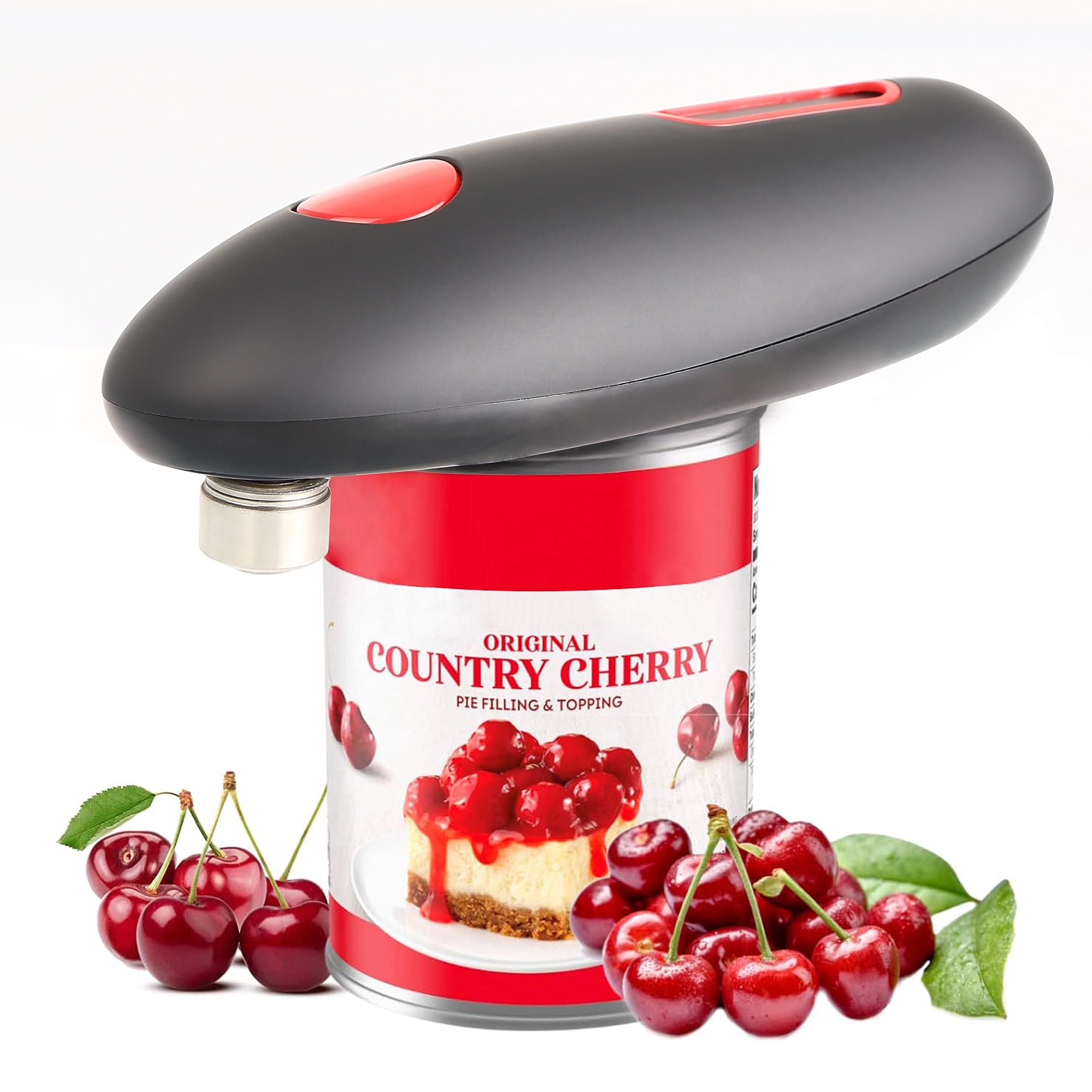 QCKJ Can Opener Electric, One Touch Automatic Can Opener with Smooth Edge, Battery Operated, Kitchen Gifts for Cooks, Housewives, Seniors and Arthritis