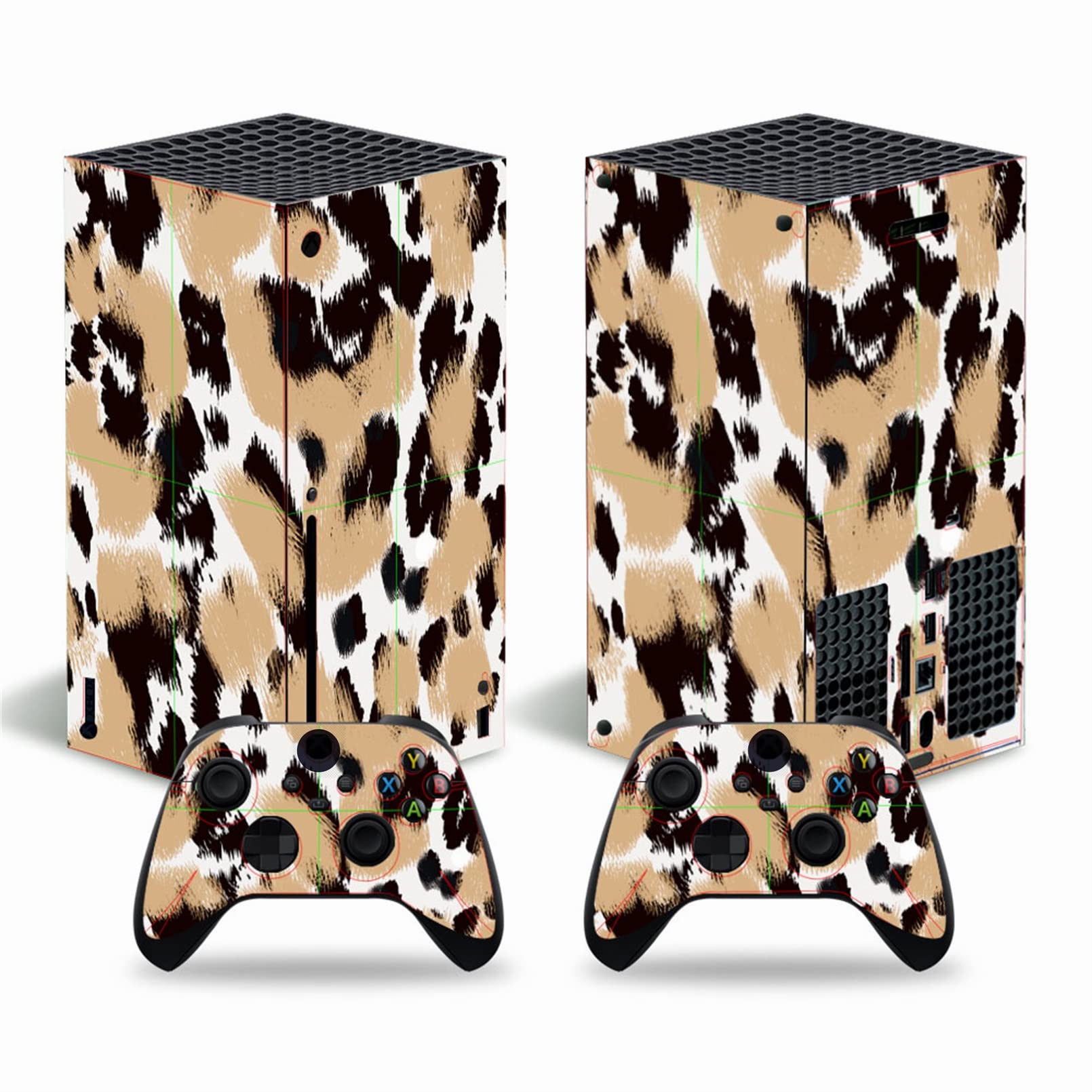 Top factory Skin Decal Protective Vinyl Skin Decal Cover for Series X Console Skins Wrap Sticker with Two Free Wireless Controller Decals 63620 Decal