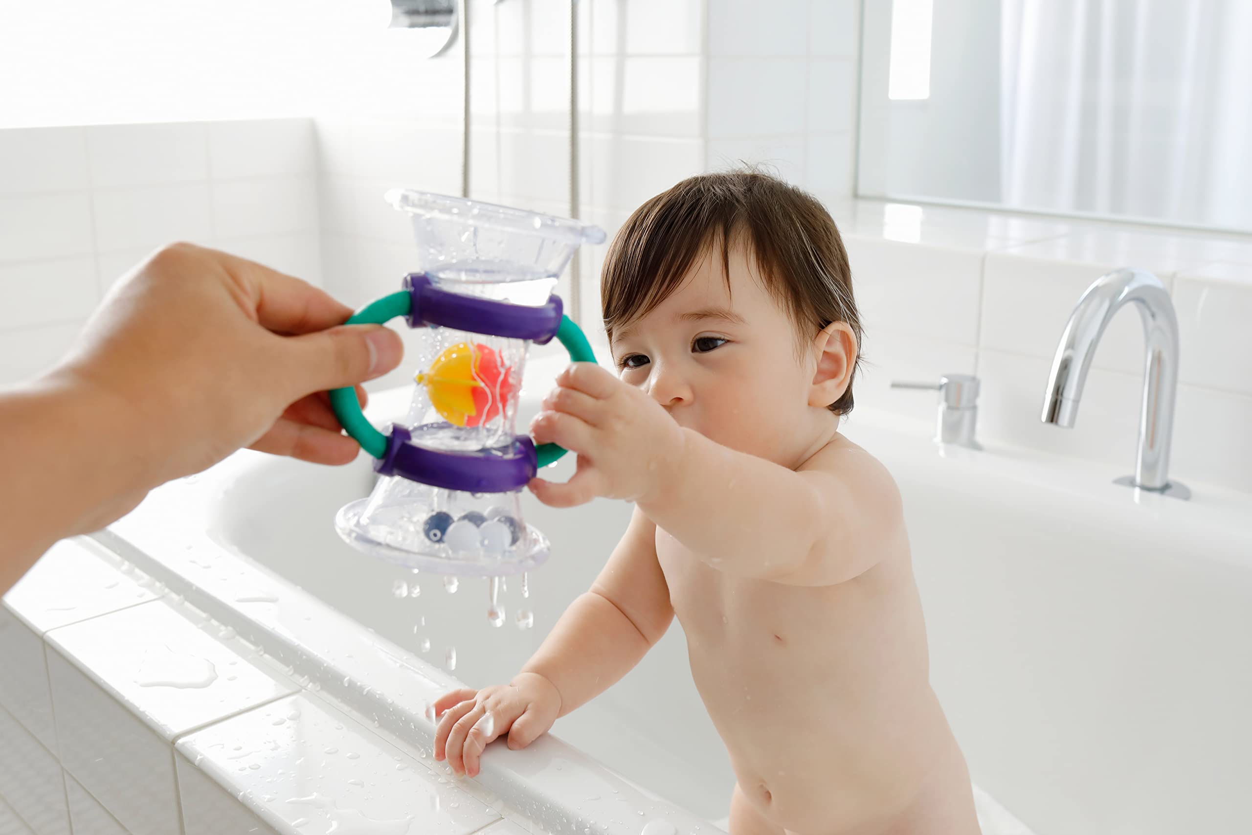 Sassy Double Dip Funnel Stem Learning Bath Toy, 6+ Months
