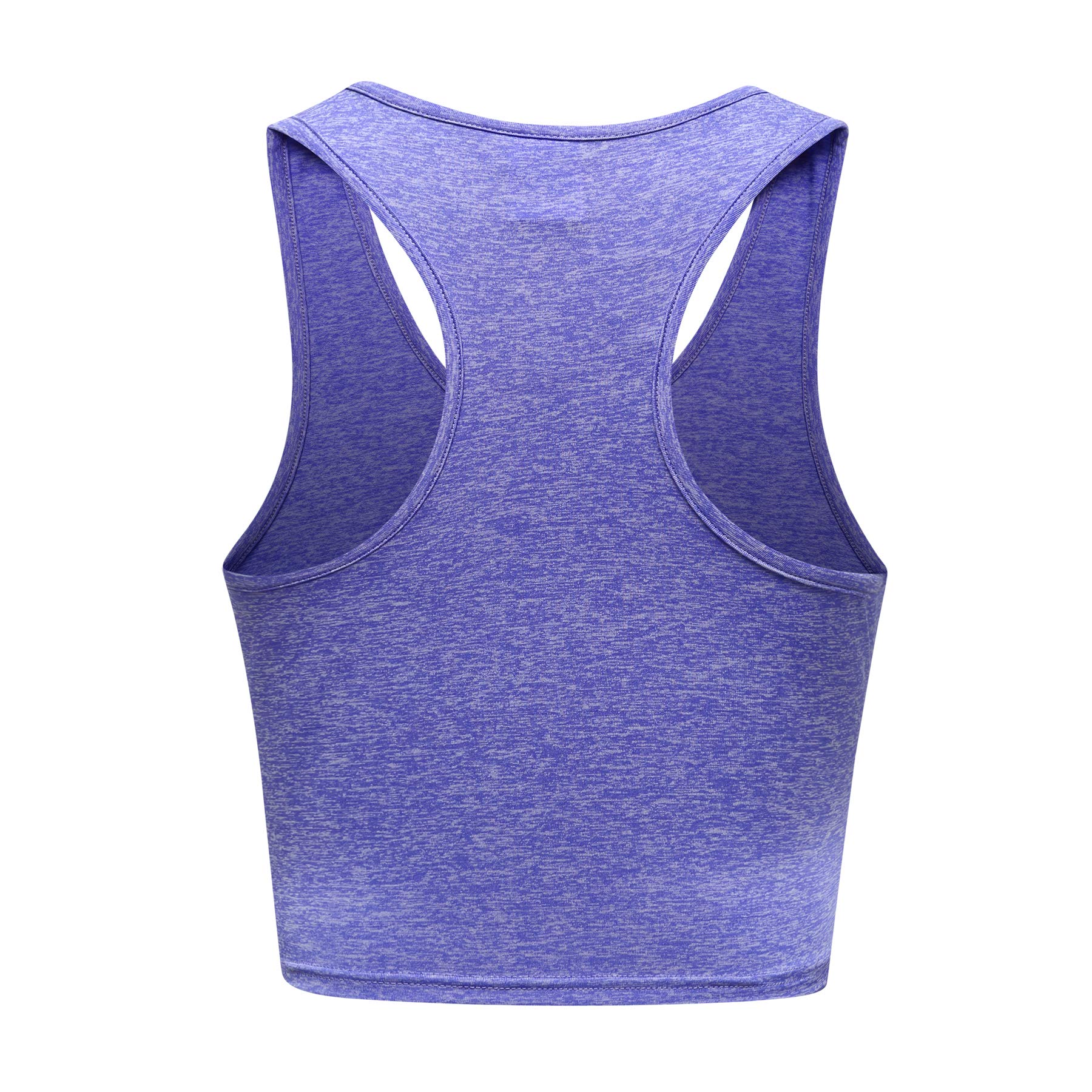 OThread & Co. Women’s Crop Top Performance Activewear Running Workout Moisture-Wicking Racerback Crop Tank Top (Large, Pink)