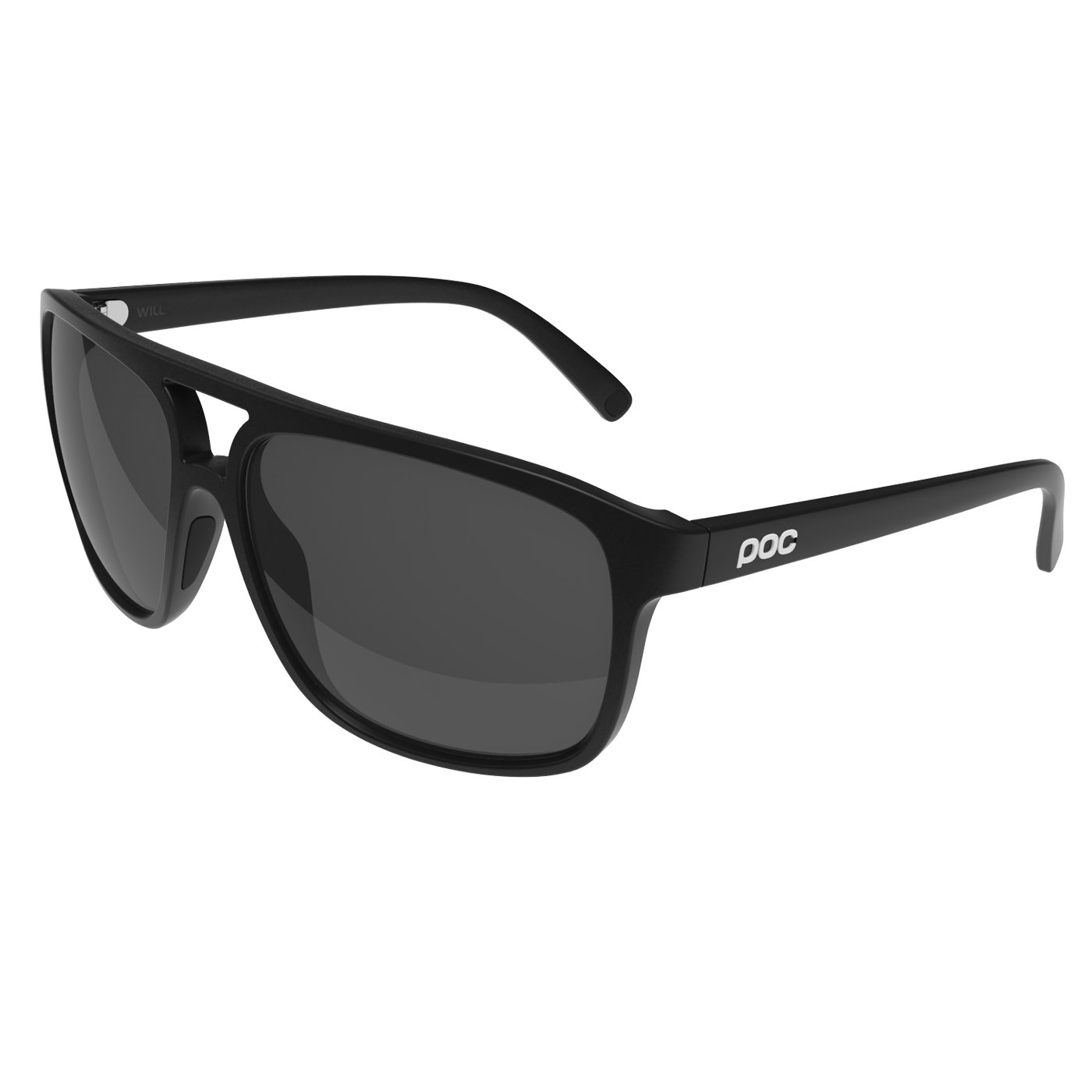 POC Will, Lightweight Sunglasses, Uranium Black/Hydrogen White, Grey 13.3