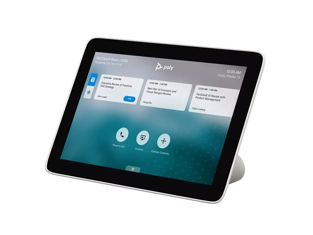 Poly - TC8 Touch Controller (Plantronics) - 8" High Resolution Touch Screen Display - Works with Poly Studio X Family and G7500