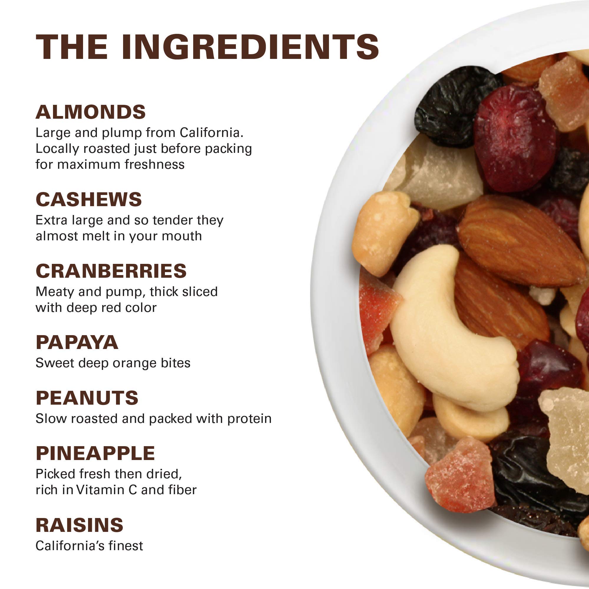 Power Up Trail Mix, Nature's Mix Trail Mix, Non-GMO, Vegan, Gluten Free, No Artificial Ingredients, Brown, 14 Oz