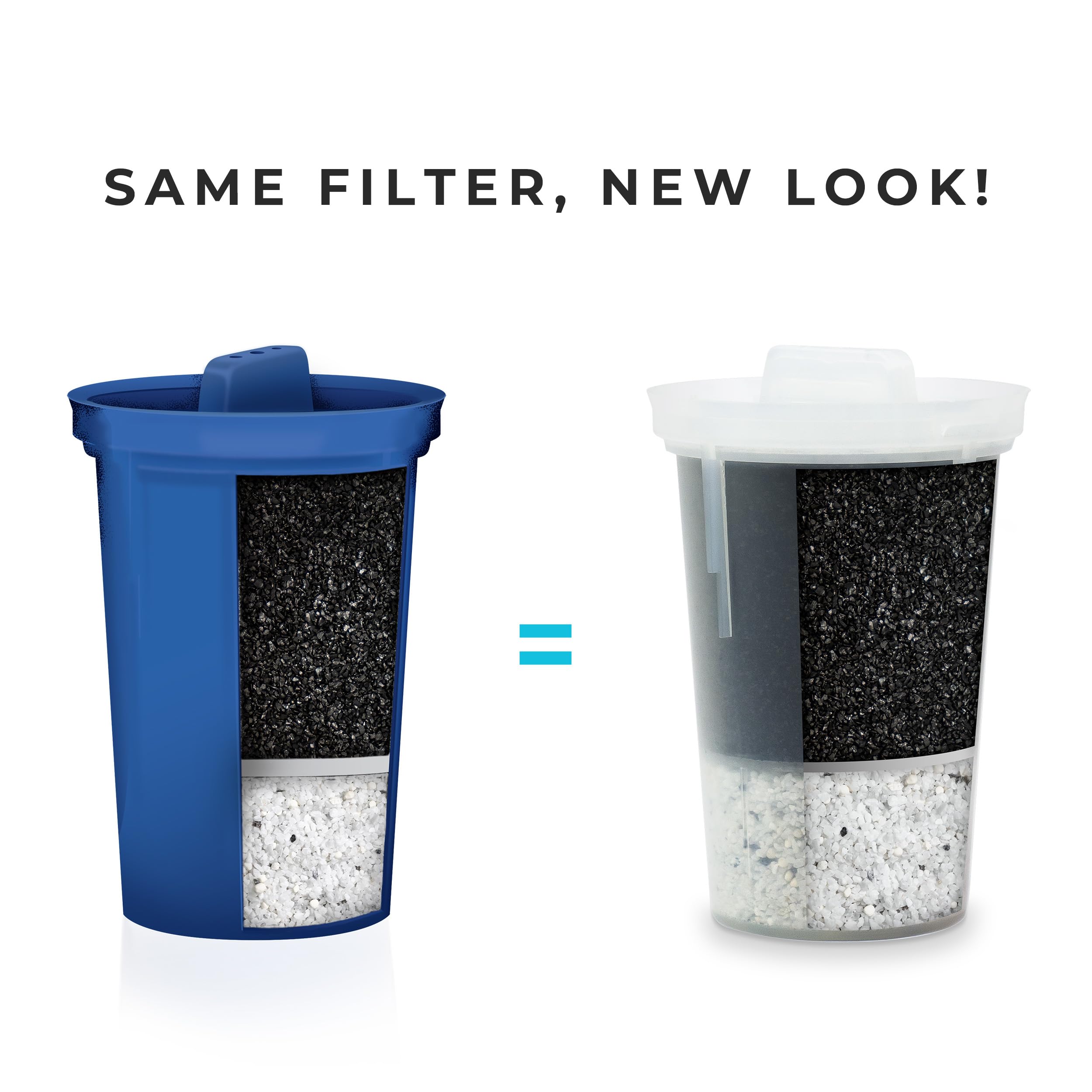 Single Replacement MINA Alkaline Water Filter by Santevia | Single at Home Water Pitcher Filter Adds Minerals and Makes Alkaline Water | Chlorine and Lead Water Filter | Made in North America