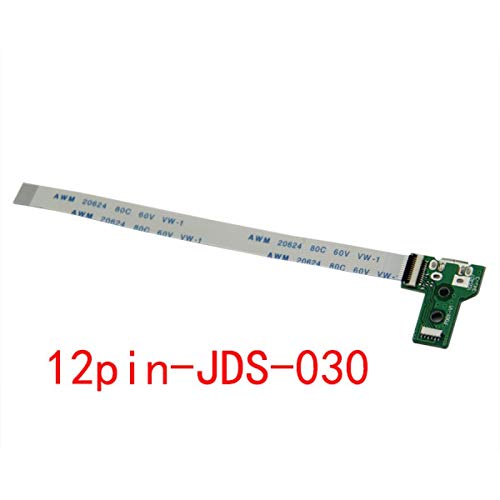 New USB Charging Port Socket Circuit Board with Power Switch Ribbon Cable for PS4 JDS 011 001 030 040 055 Controller (JDS-030)