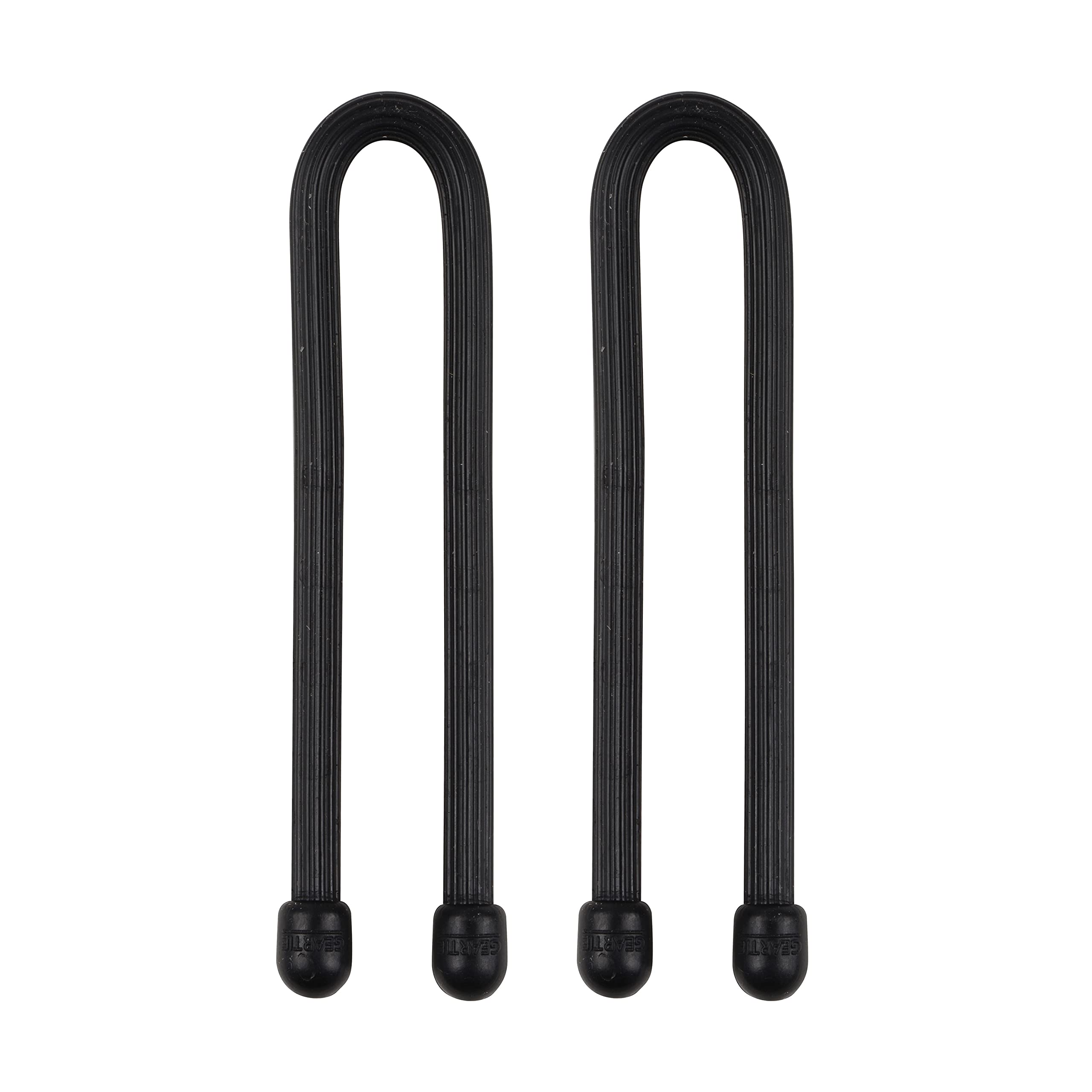 Nite Ize GT6-2PK-01 Original Gear Rubber Twist Tie, 2 Count (Pack of 1), Black
