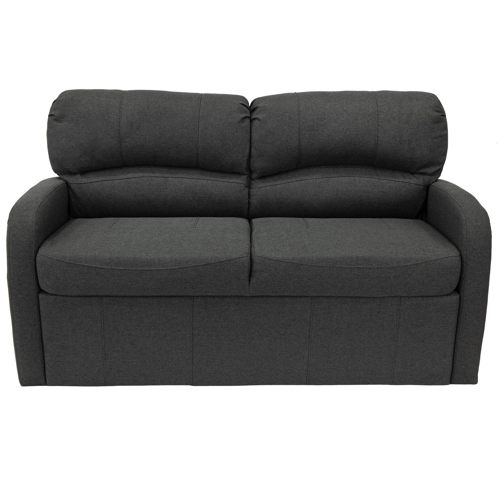 RecPro 65" Jack Knife RV Sleeper Sofa with Arms | RV Furniture | Zero Wall Hugger | Cloth (Fossil)