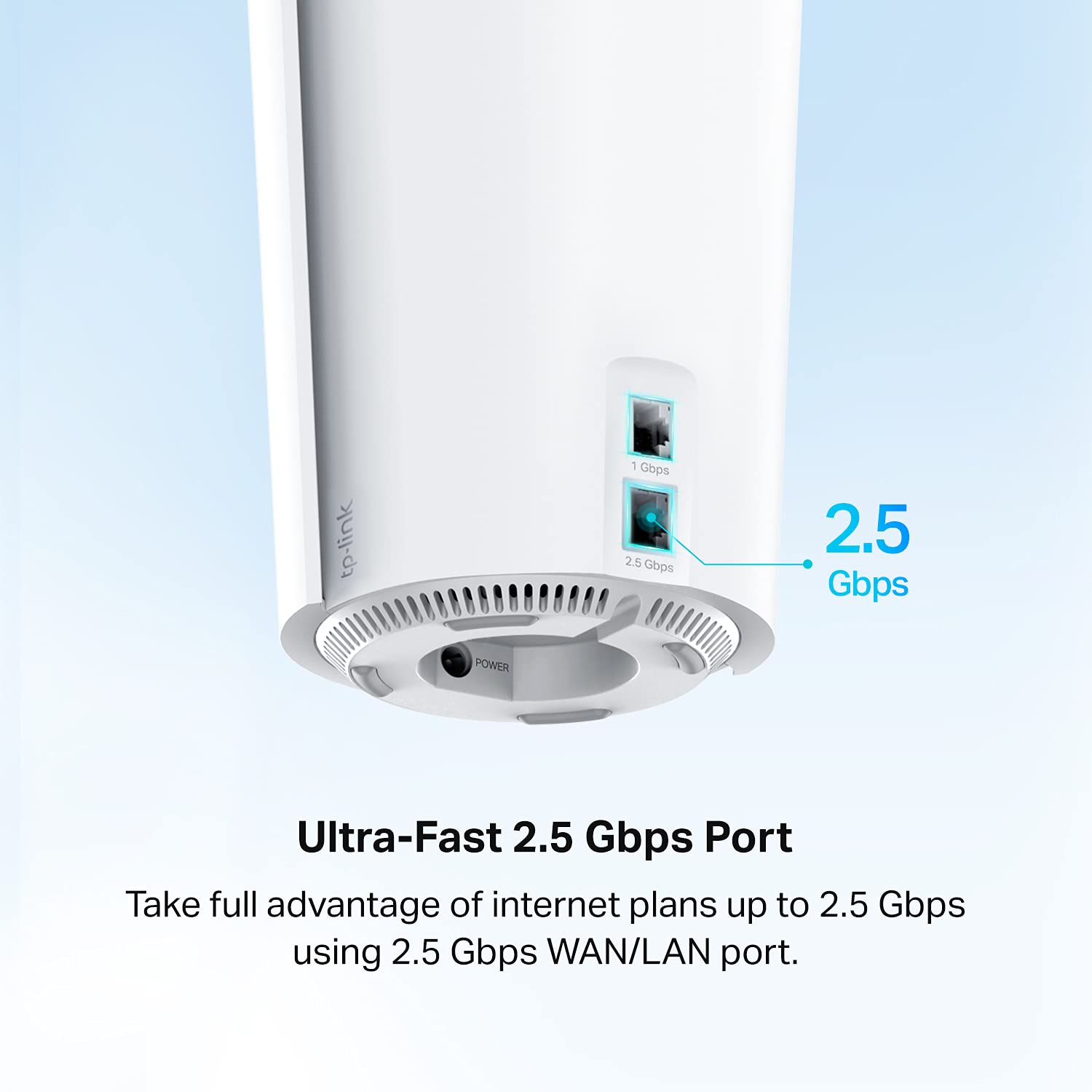 TP-Link AX6600 Deco Tri-Band WiFi 6 Mesh System(Deco X90) - Replaces Routers and Extenders, AI-Driven and Smart Antennas, 2.5G WAN Port, 1-Pack
