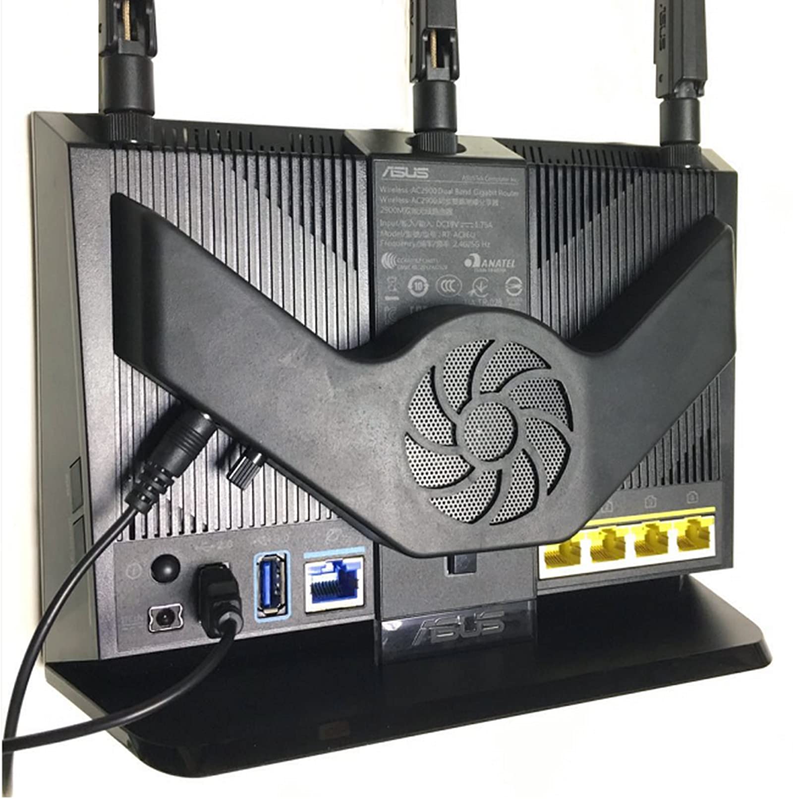Router Cooling Fan 5V USB Speed Regulation Ultra Silent Radiator for AC68U AC86U AC1900P AC85P Dustproof Temperature Reduction