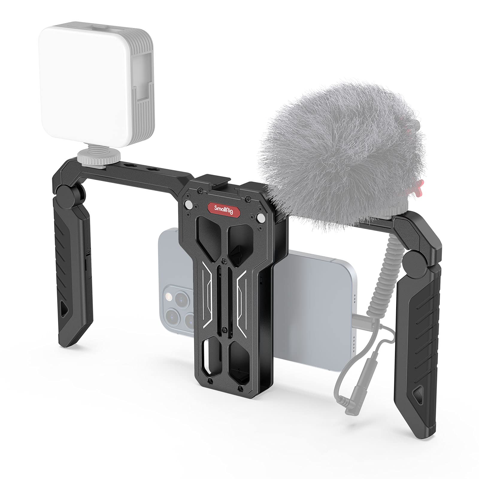 SmallRig Wireless Control Phone Video Rig, Universal Video Rig for iPhone, Foldable Portable Phone Video Stabilizer for Filmmaking Videographer-3111