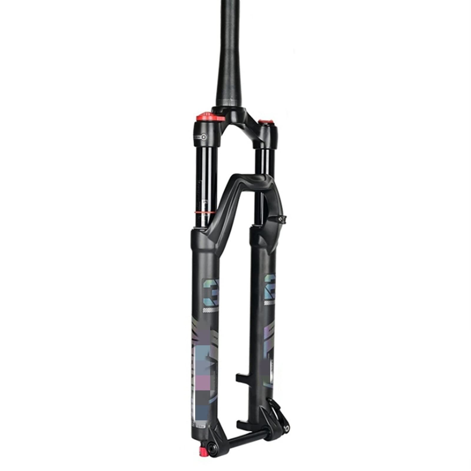 SMANNI MTB Bicycle Air Suspension Fork Boost 15X100mm Thru Axle 27.5 29 inch Mountain Bike Shock Absorption Fork Rebound Adjust (Color : 27.5 Manual 100x15)