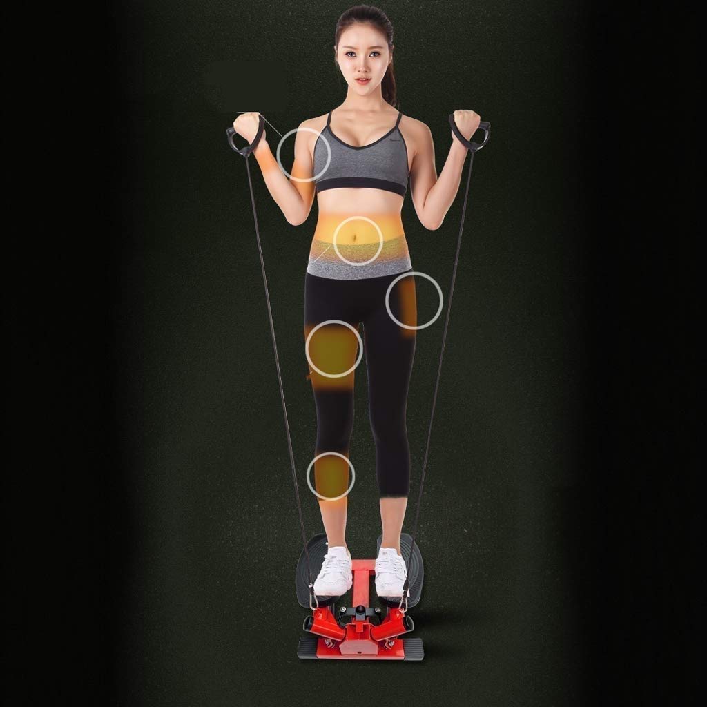 YFDM Adjustable Mini Stair Stepper Exercise Equipment Step Machine with Twisting Action