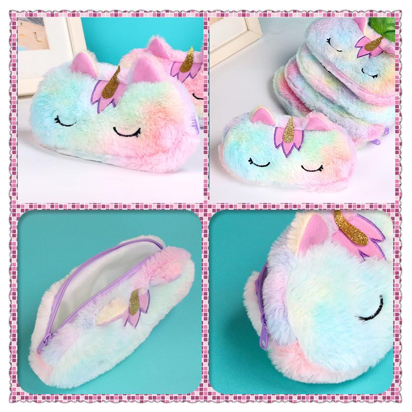 Uamdrup Purple Rainbow Unicorn Backpack For Girl,16Inch Waterproof Lightweight Durable Elementary Schoolbag With Pencil Case Tote Bag