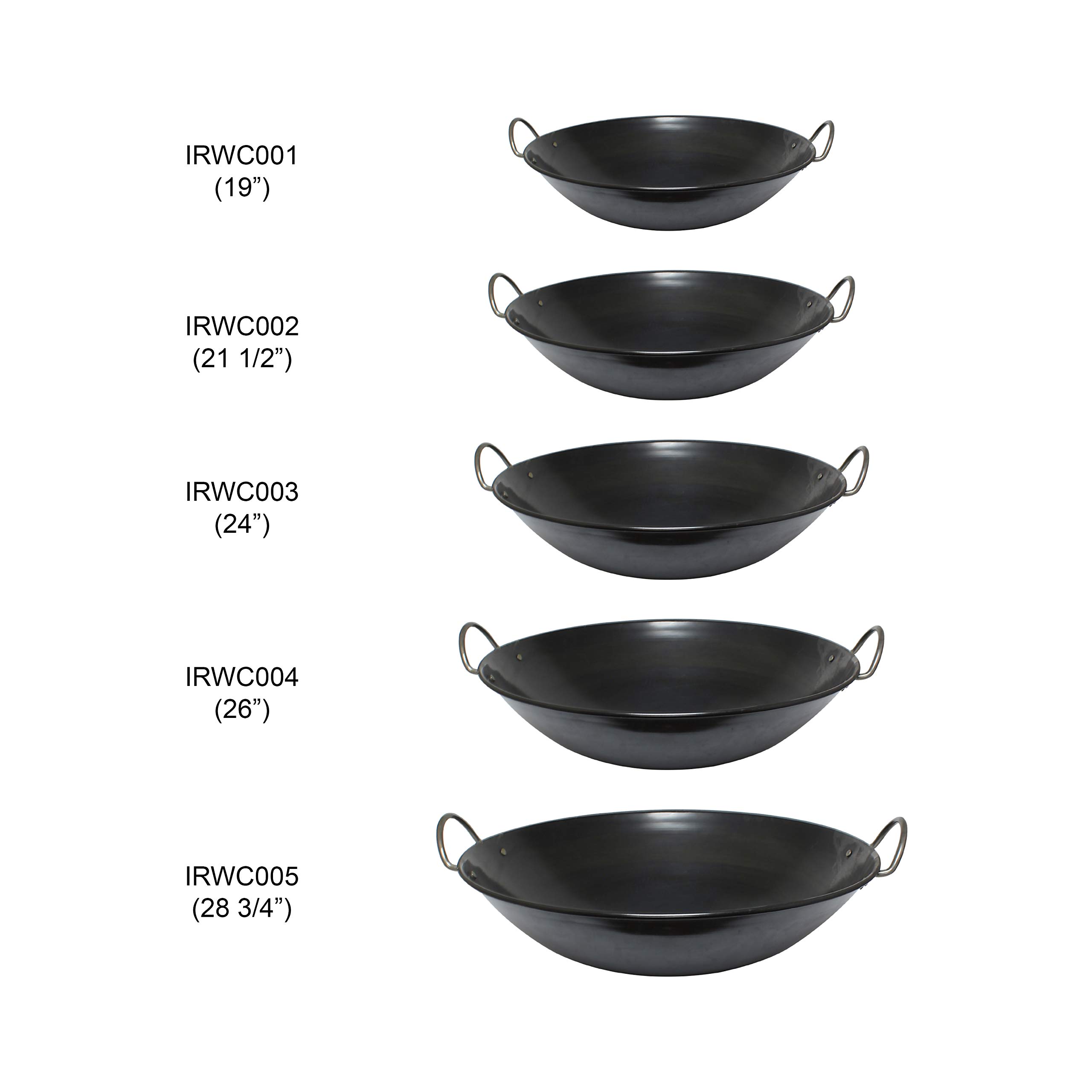 Thunder Group Curved Rim Wok, 26-Inch