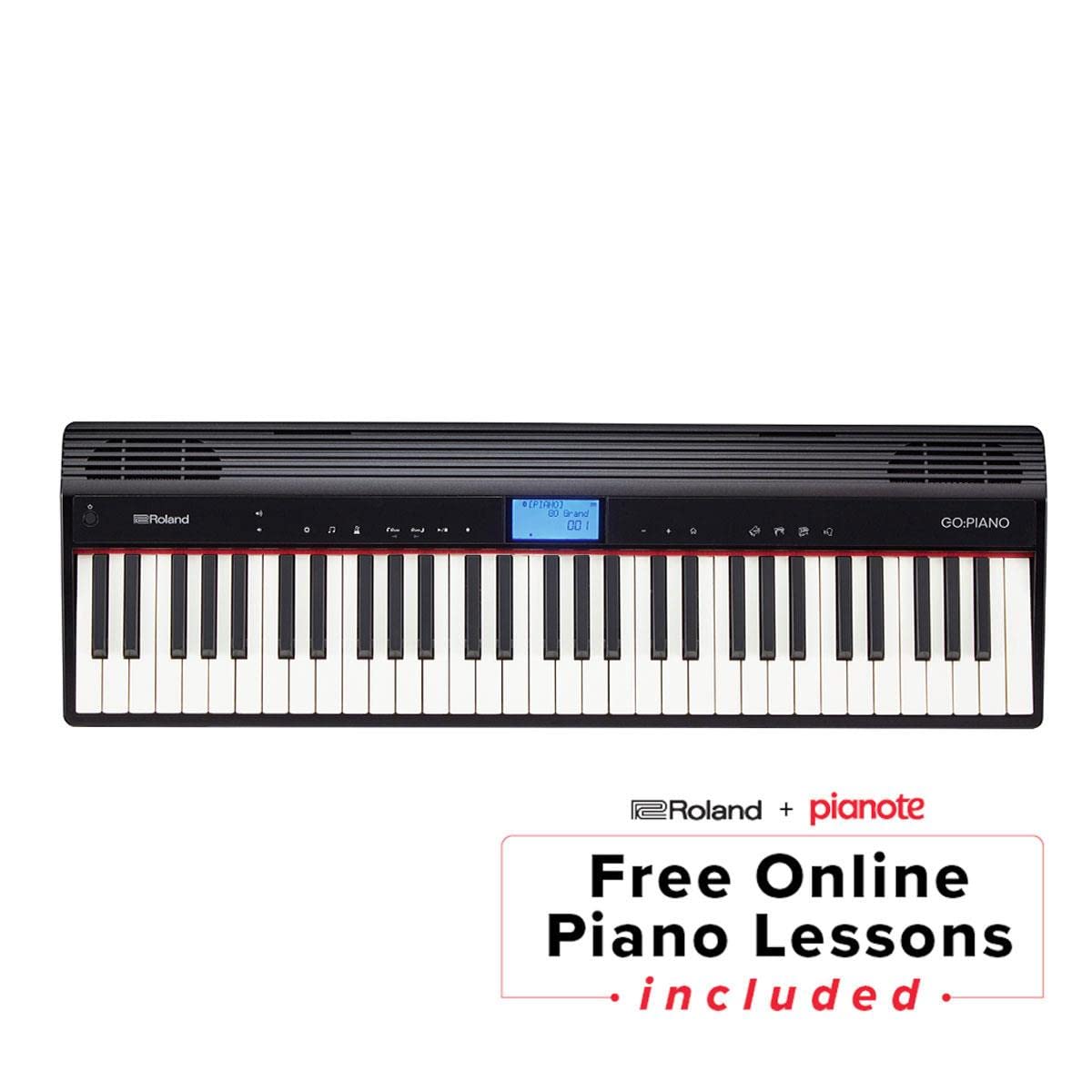 Roland GO:PIANO 61-key Digital Piano Keyboard with Integrated Bluetooth Speakers (GO-61P)
