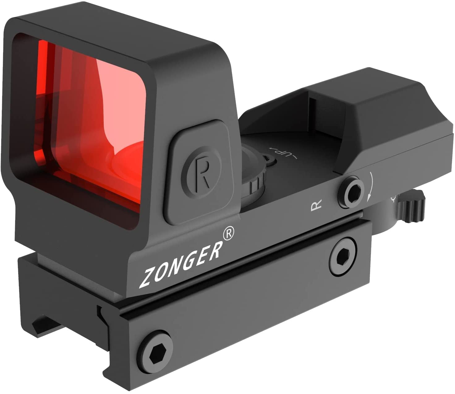 ZONGER Red Dot Sight Black Compatible for 20mm Picatinny Rail