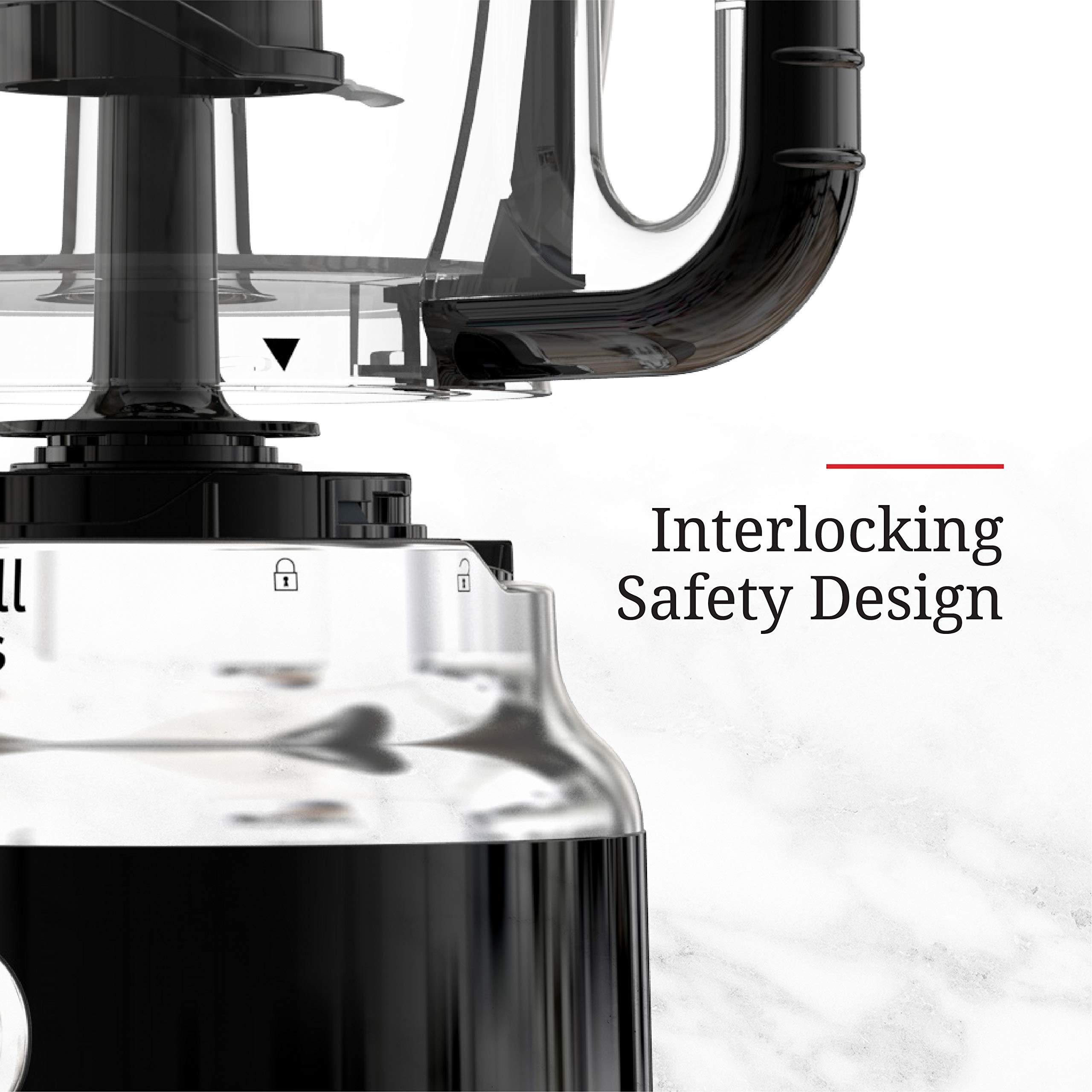 Russell Hobbs FP3100BKR Retro Style Food Processor, 8-Cup (64-oz) Capacity, Black