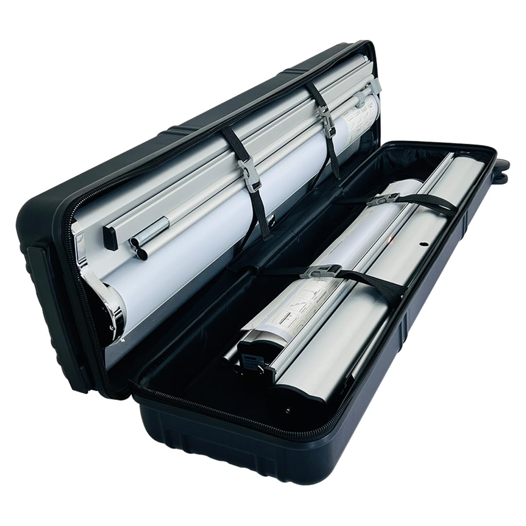 Travel Hard Carrying Case (inside size: 39"L x10"Wx8"H) Trade Show Shipping Case for Tube Straight Backdrop Booth Frame Stand (ONLY CASE)
