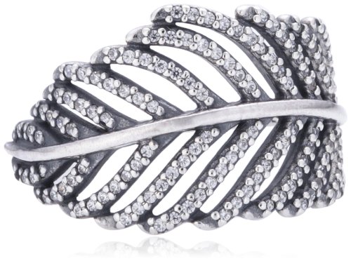 PANDORA Light as a Feather Clear CZ Ring Size 5 - 190886CZ-50