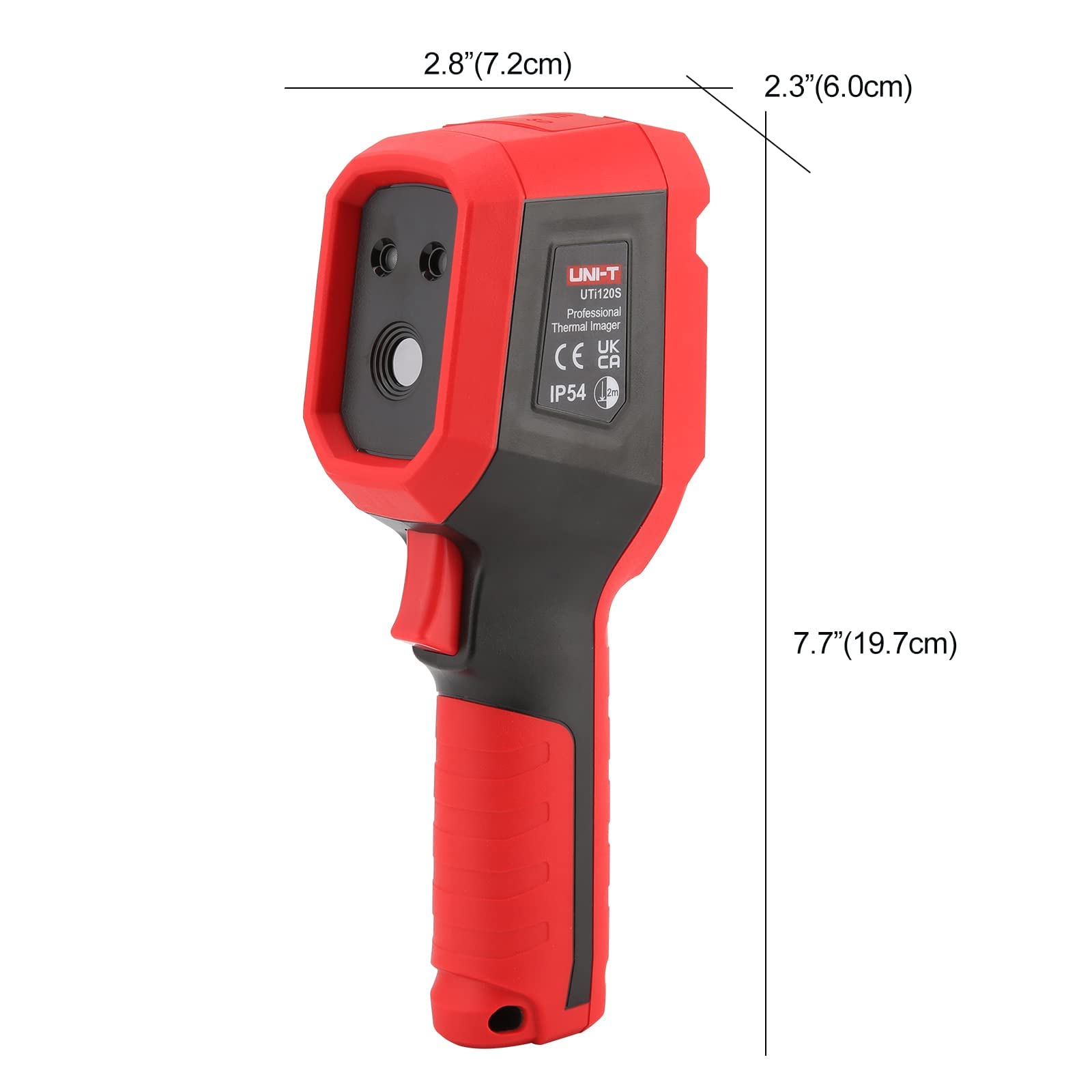 UNI-T UTi220A Pro Thermal Camera Imager 256x192 IR Resolution Handheld Infrared Camera Thermal Imaging 49152Pixels 25Hz Refresh Rate, IP65 2 Meter Drop Durability Rechargeable 16GB MicroSD