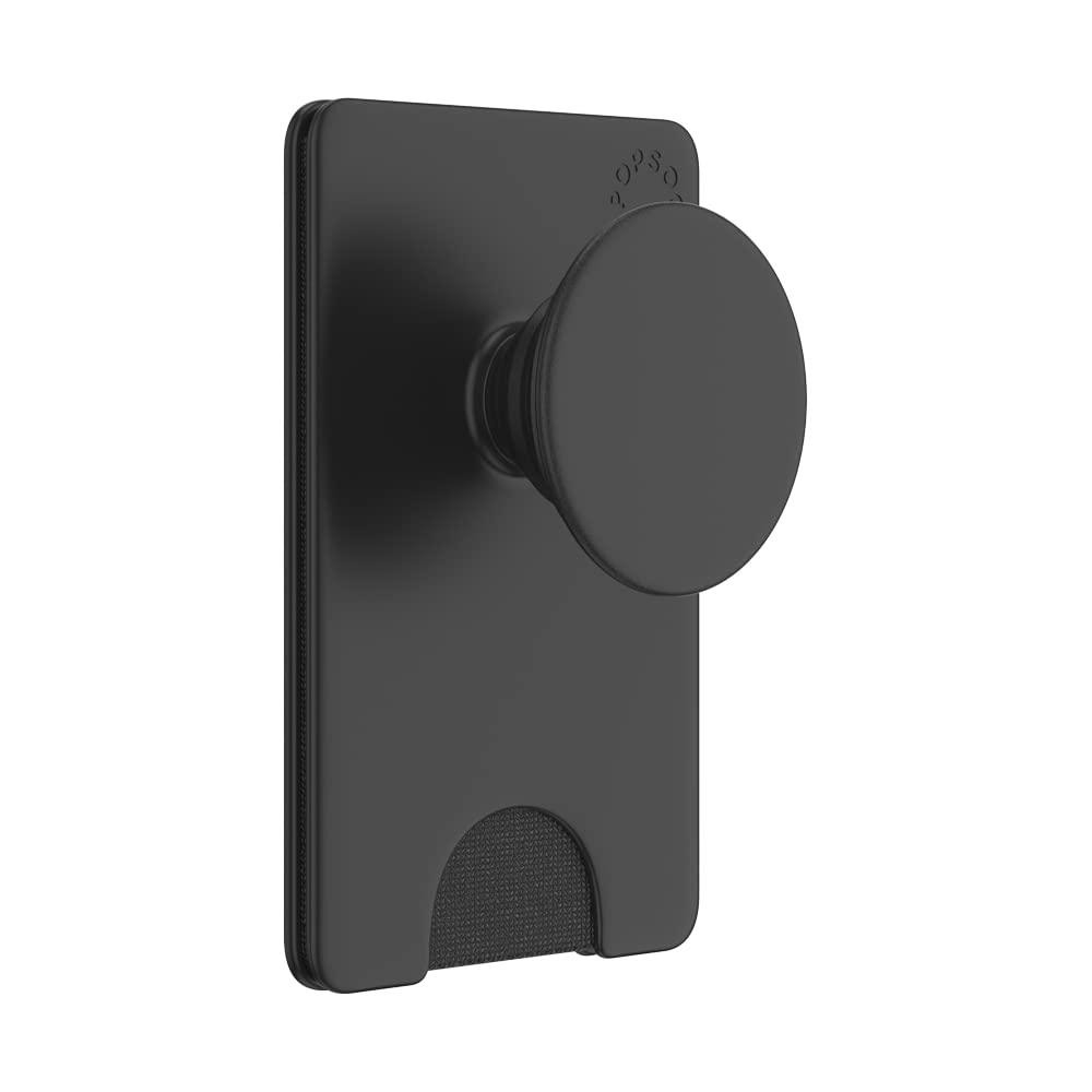 PopSockets Phone Wallet with Expanding Phone Grip, Phone Card Holder, Solid PopWallet - Moss Green