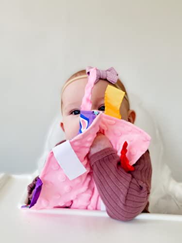 The Learning Lovey Lovey Sensory Tag Toy Garden Flowers Butterflies Blanket