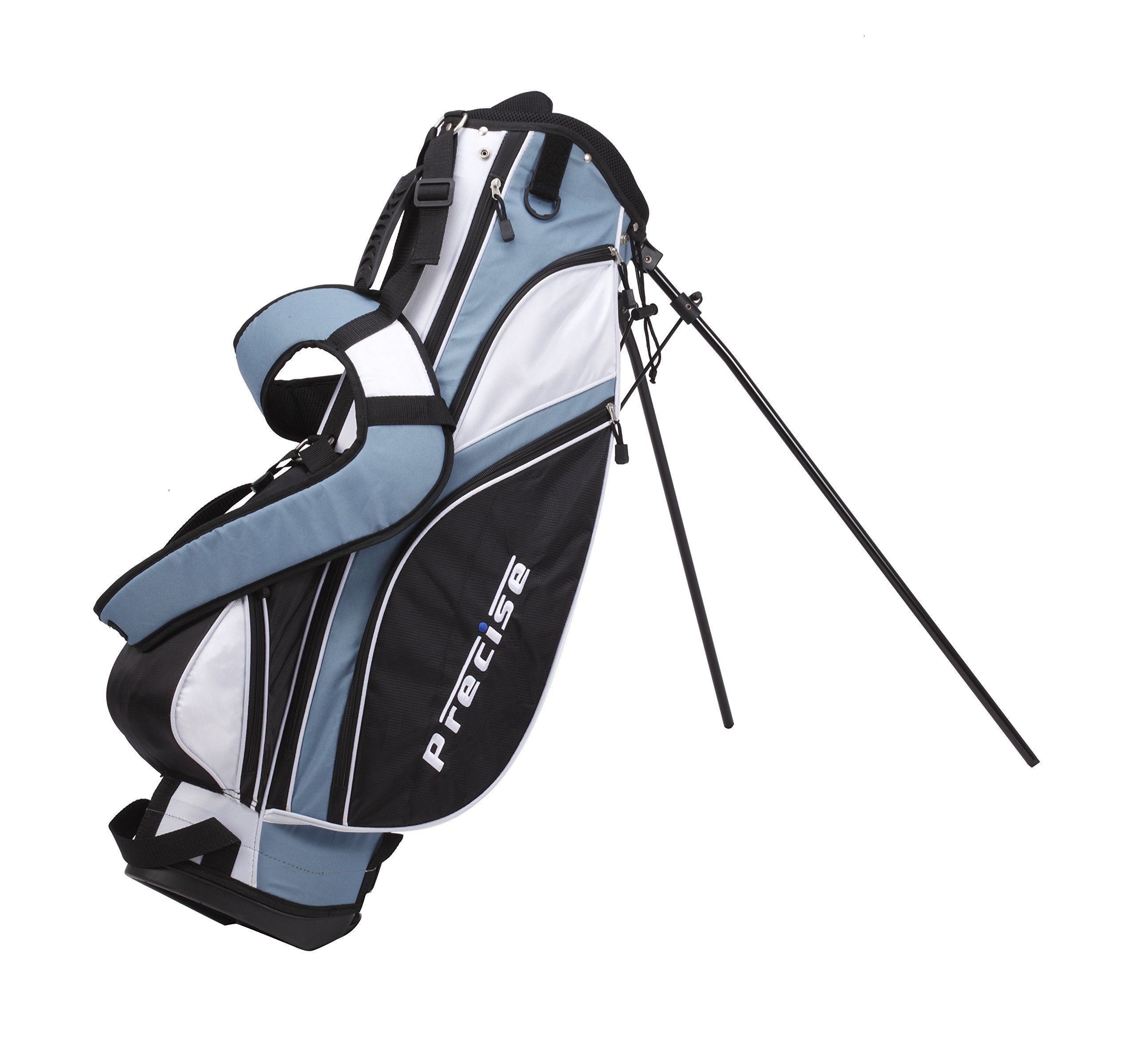 Precise NX460 Ladies Womens Complete Golf Clubs Set Includes Driver, Fairway, Hybrid, 4 Irons, Putter, Bag, 3 H/C's - 2 Sizes - Regular and Petite Size! (Right Hand Petite Size 5'3" and Below)