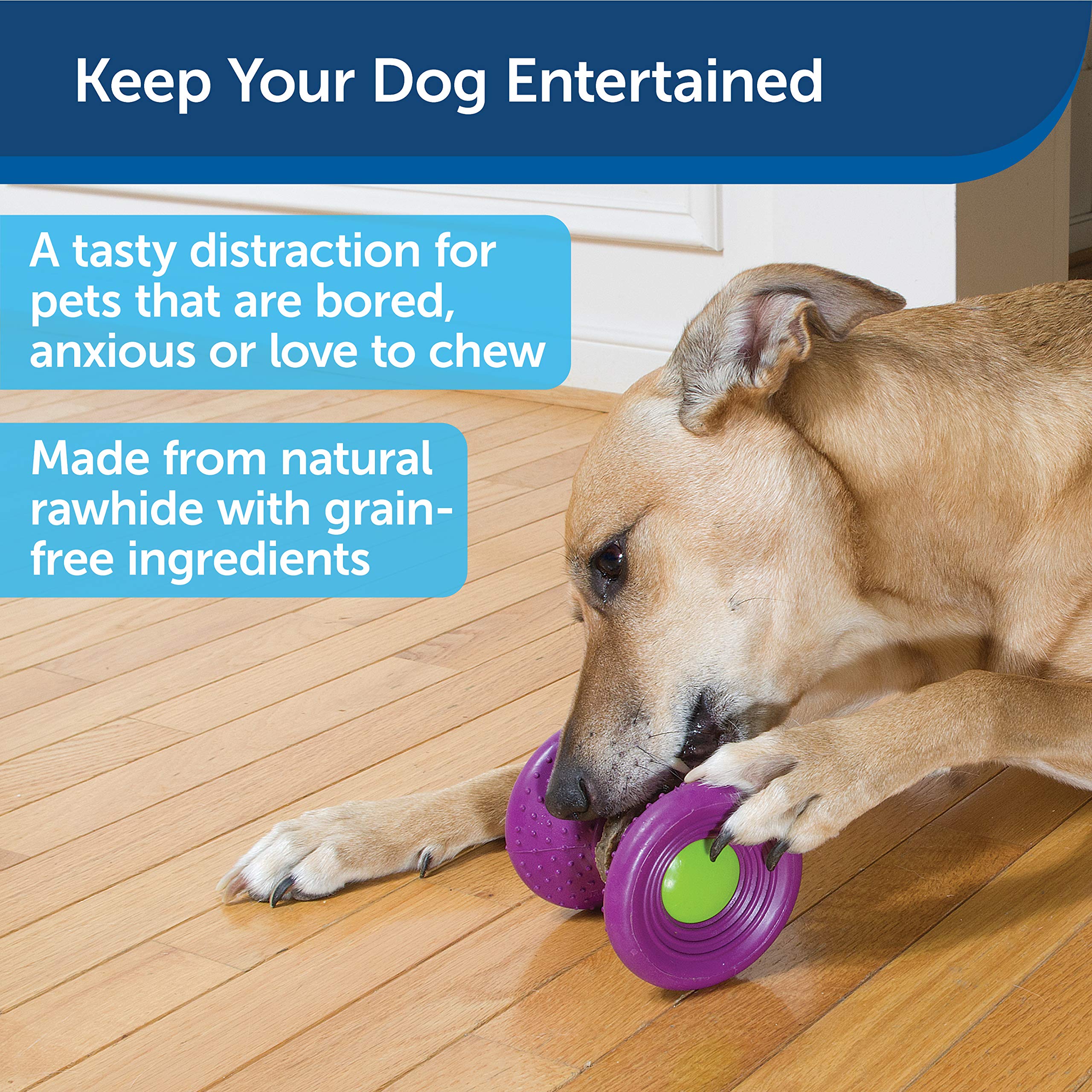 PetSafe Busy Buddy Ultra Woofer Treat Ring Dog Toy – Ultra Thick Treat Rings – Medium