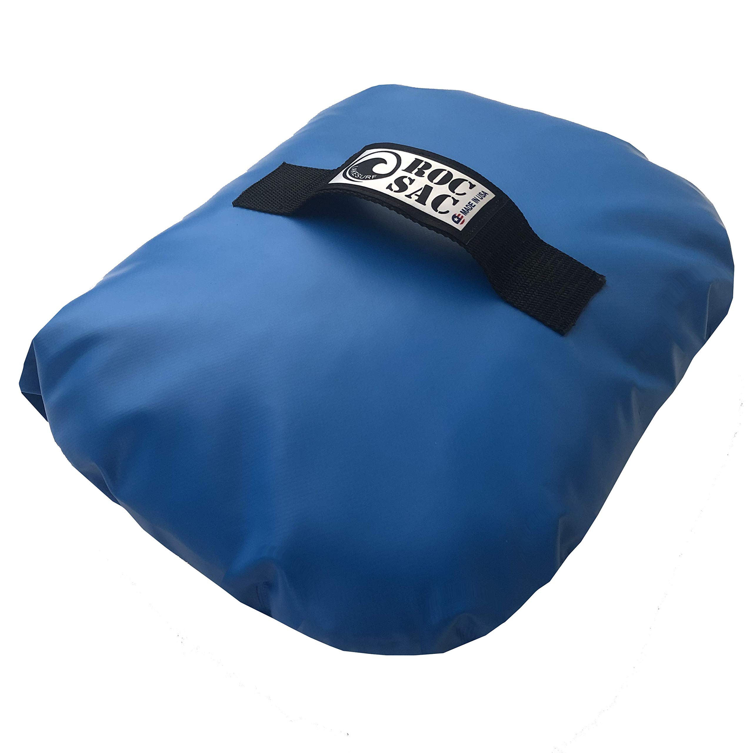 ROC SAC Ballast Bag, 40 to 60+ Pound Capacity, for Wakesurfing and Wakeboarding (Blue, Empty)