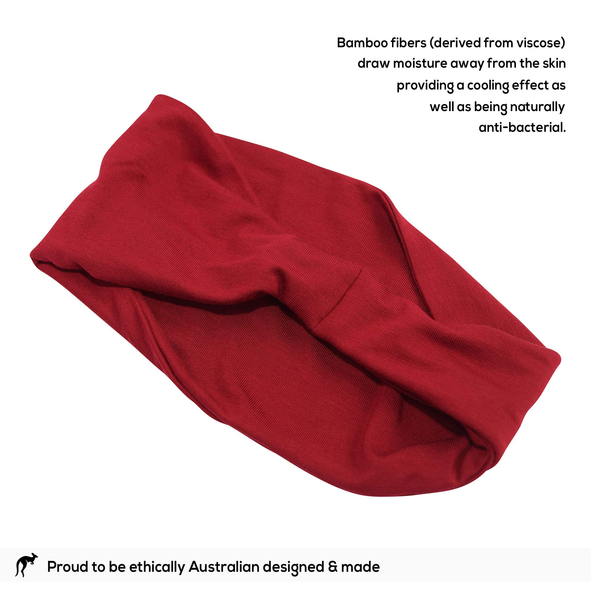 Red Dust Active Boho Yoga Headband - Emerald Moisture Wicking Sweatband for Sports, Running, Gym Workouts, Exercising and Travel - Stretchy, Stylish & Versatile Head Wrap.