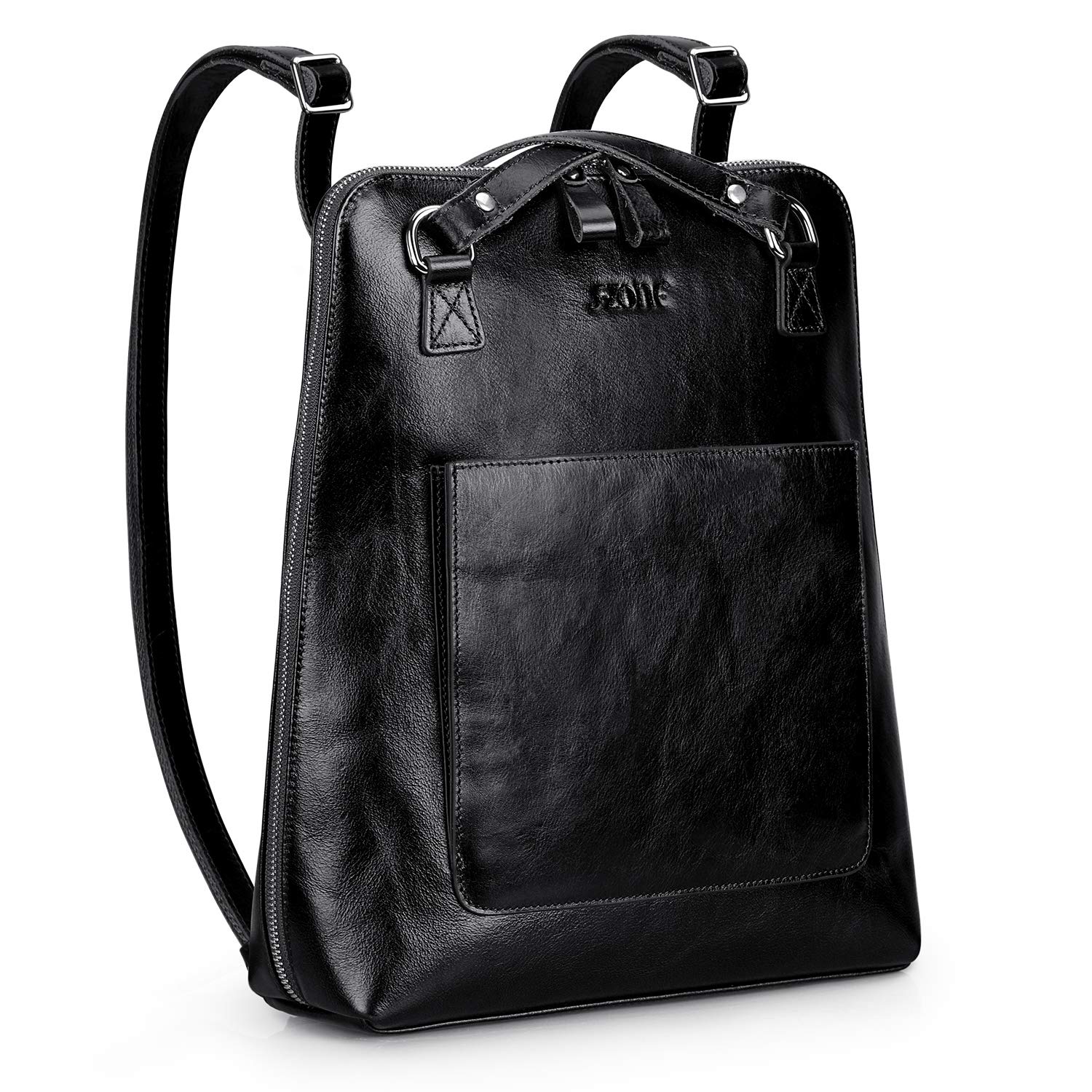 S-ZONE Women Leather Backpack Purse Casual Convertible Shoulder Bags Fashion Rucksack Daypack