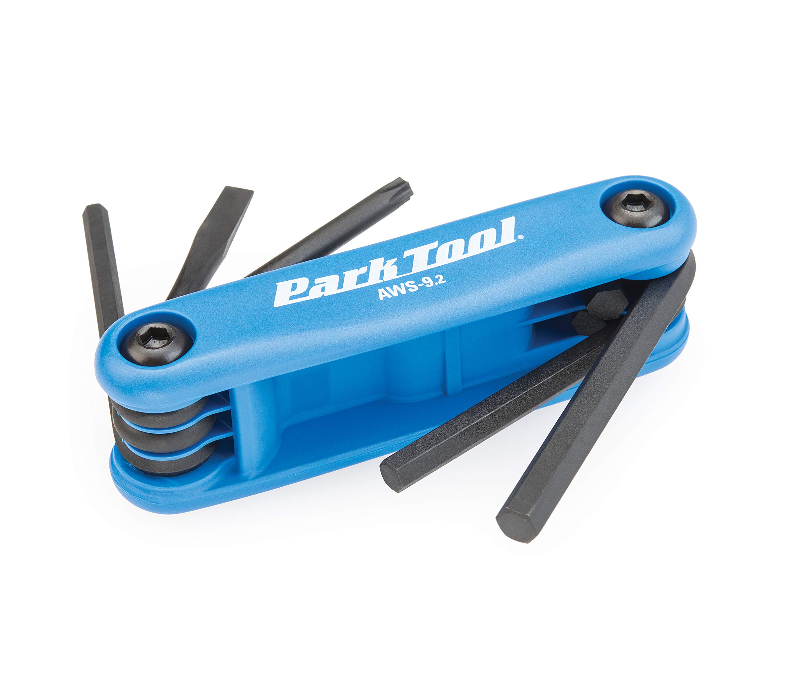 Park Tool AWS-9.2 Fold-Up Hex Wrench and Screwdriver Set Tool,Blue