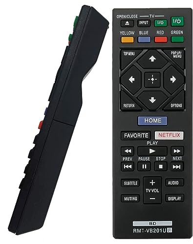 Remote Control Sony RMT-VB201U Remote fit for Sony Blu-ray DVD Player BDP-S3700 BDP-BX370 BDP-S1700 UBP-X700 BDPS3700 BDPBX370 BDPS1700 UBPX700 BDP-S1700ES