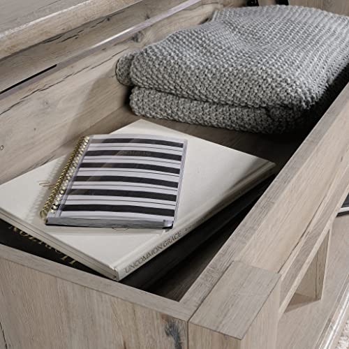 Sauder Palladia Lift-top Coffee Table, L: 43.15" x W: 21.65" x H: 19.61", Split Oak Finish