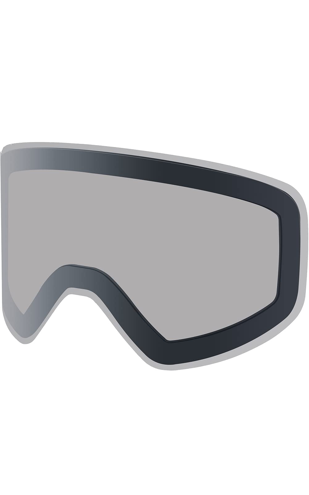 RABIGALA Ski Goggles with Detachable Lens, Frameless Magnetic Interchangeable Lens Anti-Fog 100% UV Protection Snowboard Snow Goggles (revo/silver)
