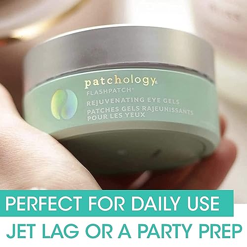 Patchology Rejuvenating Under Eye Gels - Hydrating Eye Mask w/Caffeine, Hydrolyzed Collagen & Centella Asiatica- Under Eye Patches For Dark Circles - Minimize Puffiness & Wrinkle Reducer - 30 Pairs