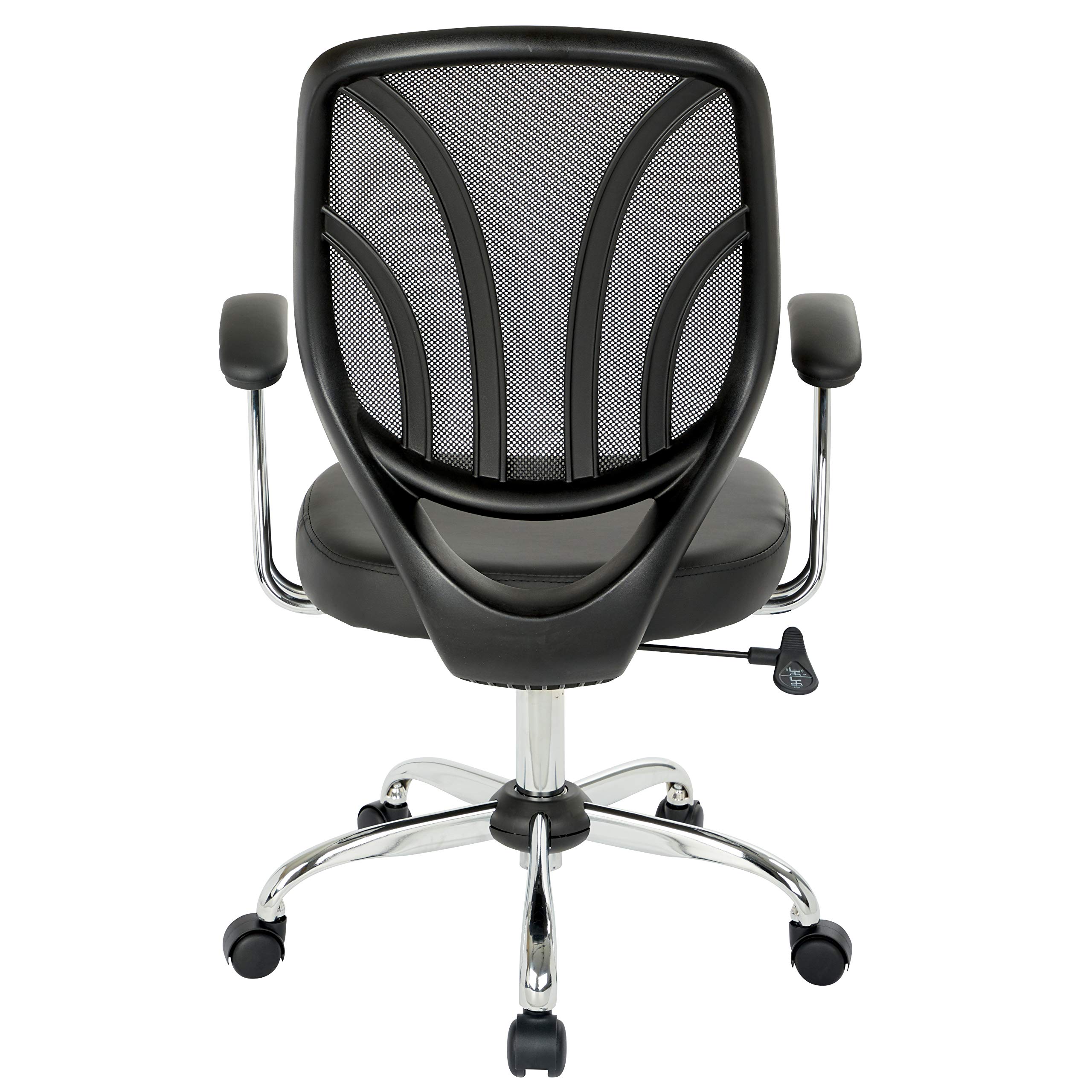 OSP Home Furnishings Screen Back Office Task Chair, Cream (EM69203C-U28)