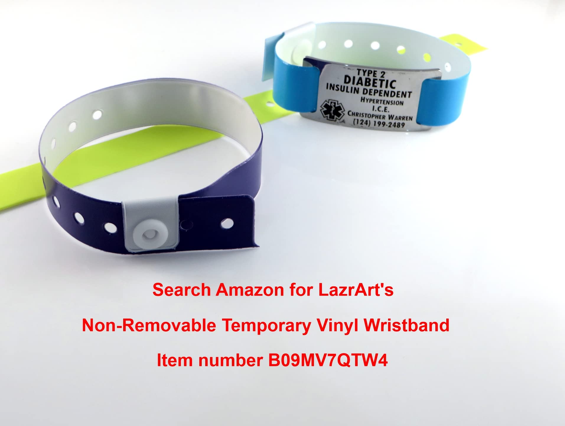 Premium Alzheimers Dementia/Identification Bracelet - Free Dark Laser Engraving Custom Personalization