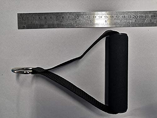 Premium Exercise Pull Handles, Resistance Bands Handle, Fitness Handle, Workout Handles Dense Foam Wrap Handle Replacement Fitness Equipment for Pilates, Yoga, Strength Training(a Pair,Black