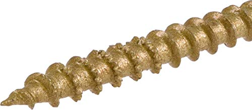 Power Pro 48610 Wood Screws, #9 x 2-1/2", Premium Outdoor Deck Screws, Rust Resistant, Epoxy Coated Bronze, 5lb Tub, 501 pcs