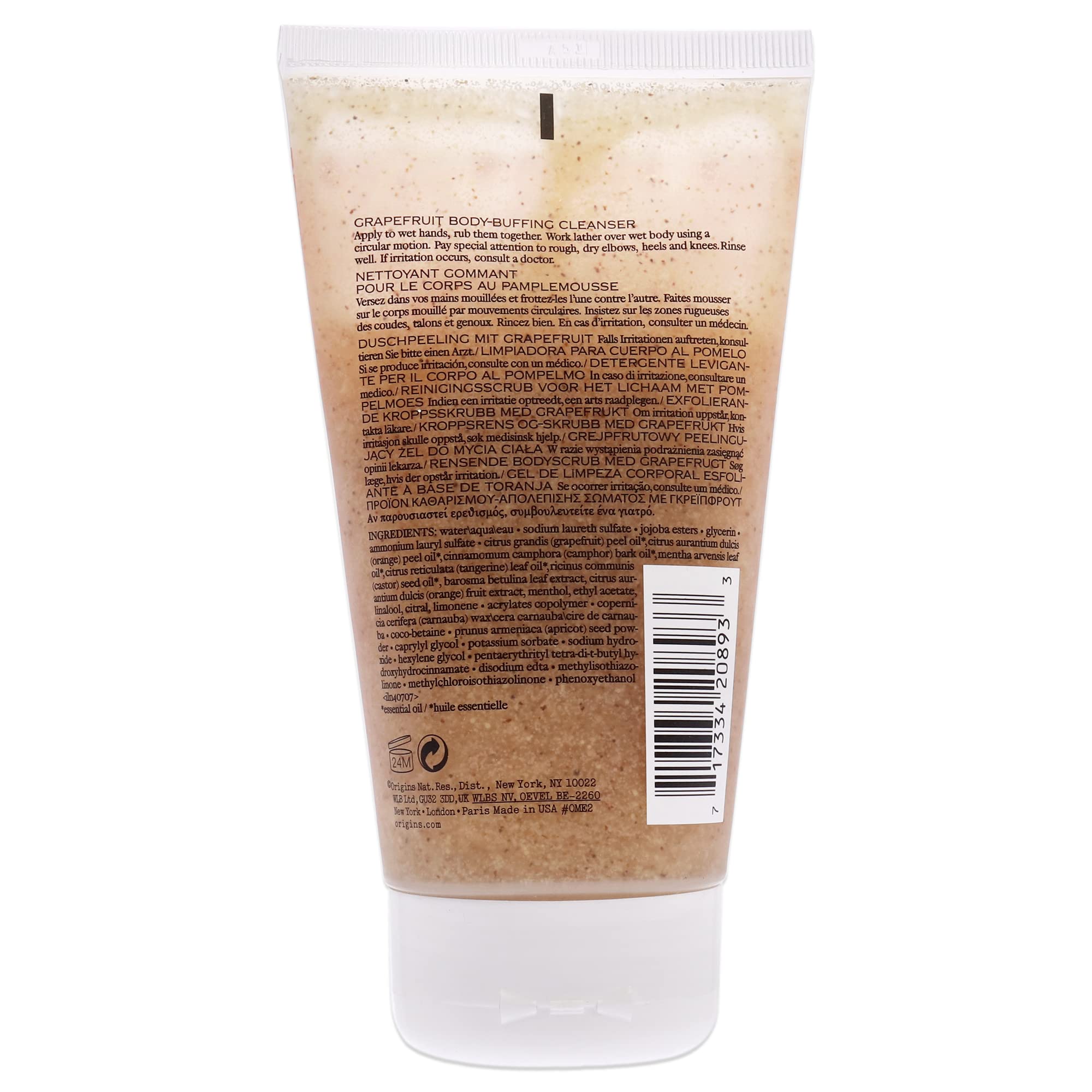 Origins Gloomaway Grapefruit Body-Buffing Cleanser Unisex Cleanser 5 oz