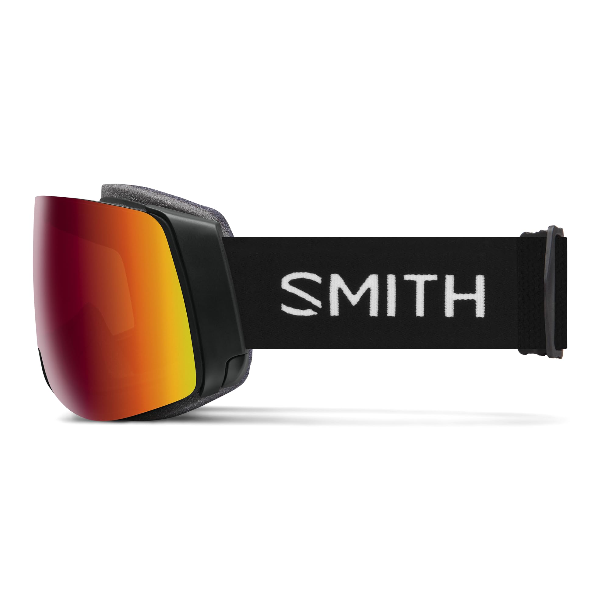 SMITH 4D MAG Goggles with ChromaPop Lens – Performance Snowsports Goggles with Easy Lens Change Technology for Skiing & Snowboarding – for Men & Women – Black + Sun Red Mirror Lens